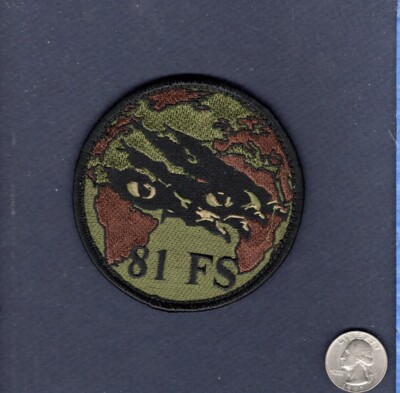 81st FS Panthers A-10 Thunderbolt USAF Fighter Escadron Patch + En V | eBay