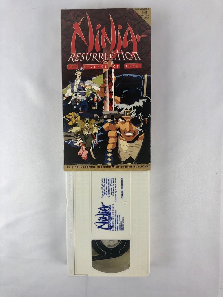 Ninja Resurrection: The Revenge of Jubei VHS 1999 Anime English ...