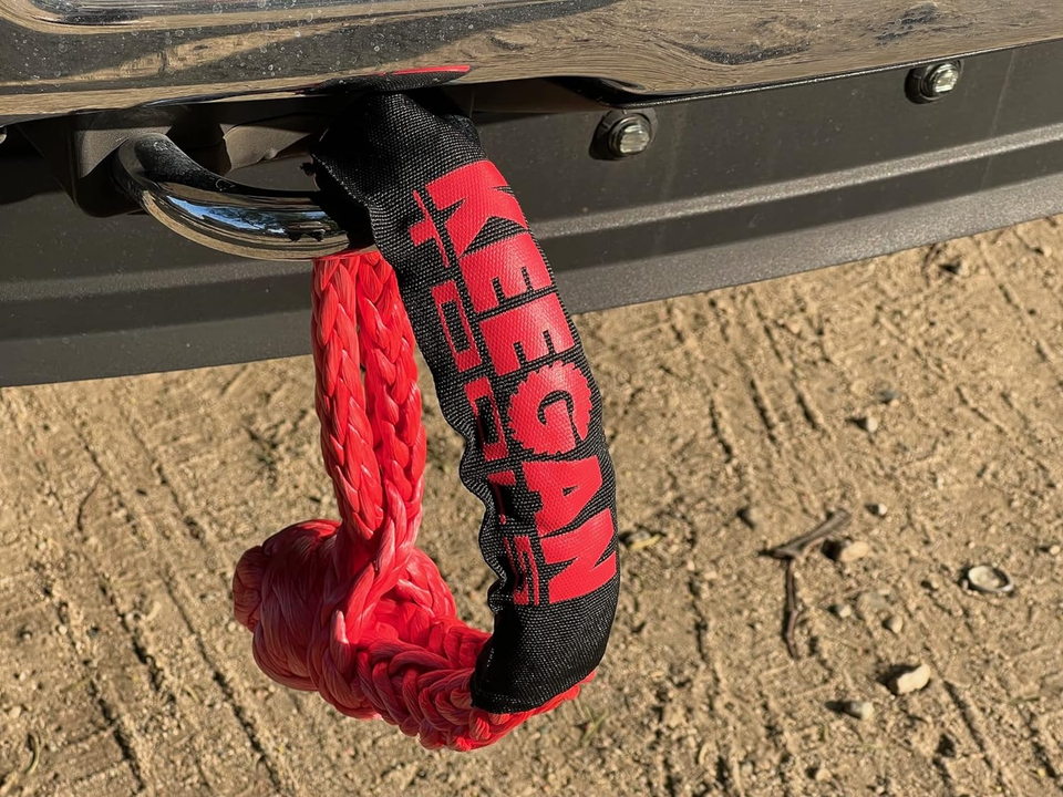 1/2" x 24" 65,000LBS Soft Shackle Recovery Rope For SUV Winch Snatch ...