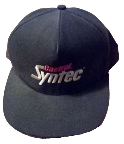 Castrol Syntec Baseball Cap Hat Mens Snapback Black Cotton Logo Made In ...
