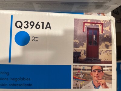 Genuine OEM Sealed HP 122A Q3961A CYAN TONER CARTRIDGE LASERJET 2550 ...