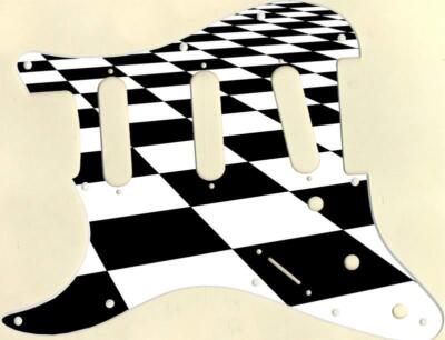 Pickguard Stratocaster Graphical LEFT HANDED to fit Fender 11 HOLE ...
