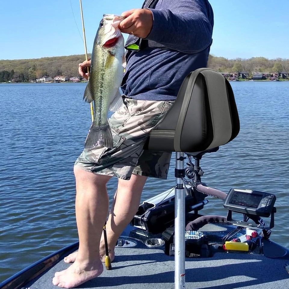 Pro Casting Boat Seat Lean Pro Fishing High Back Bass Boat Seat | eBay