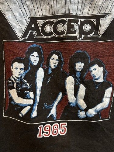 ACCEPT the iconic German band Metal Heart Tour 1985 Vintage Tshirt ...