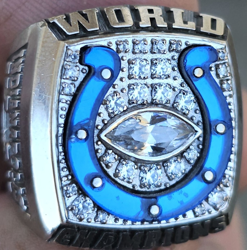 2006 INDIANAPOLIS COLTS SUPERBOWL CHAMPIONS CHAMPIONSHIP RING 10K GOLD ...