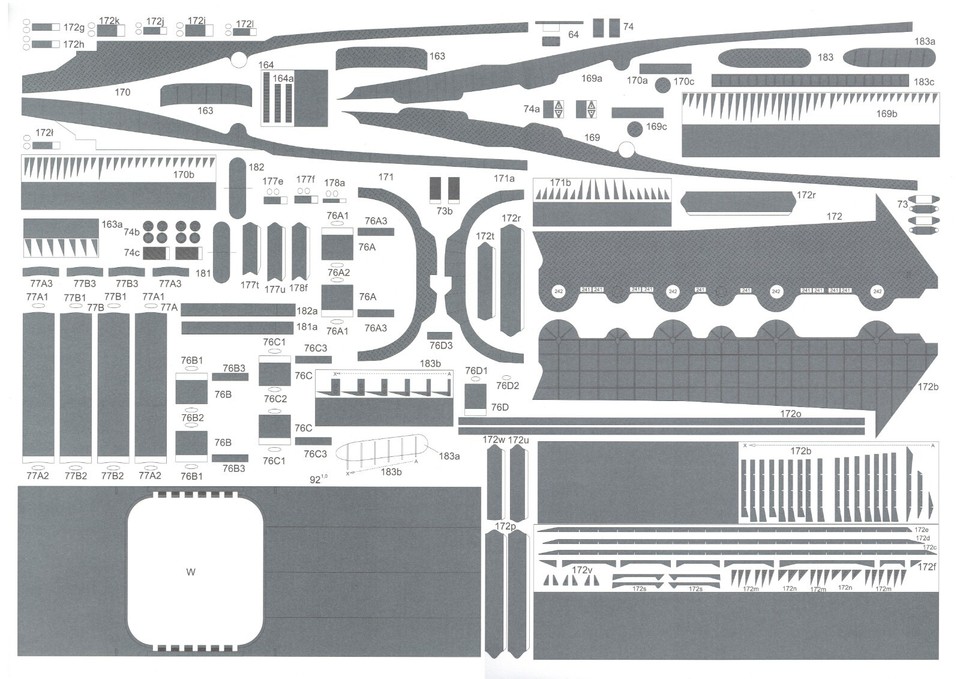 IJN Akagi Aircraft Carrier Card Paper Cut Out Model Kit Answer - Angraf ...