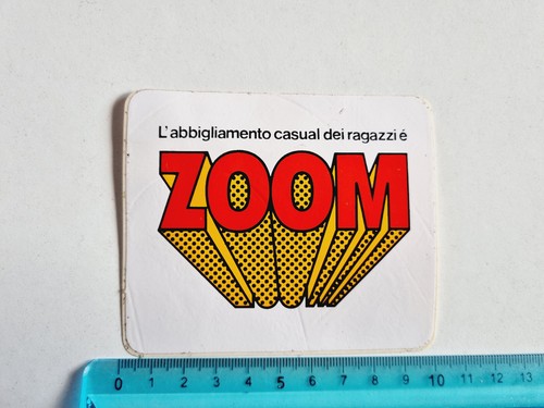 Adhésif Zoom Vêtements Garçons Sticker Autocollant Vintage 80s Original ...
