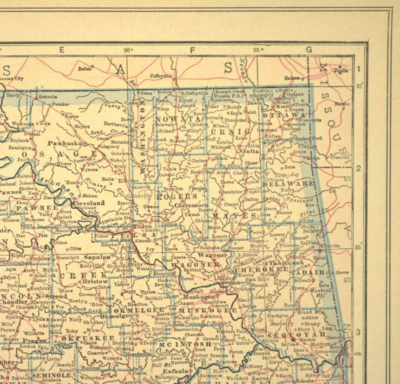 1925 Map Of Tulsa Oklahoma