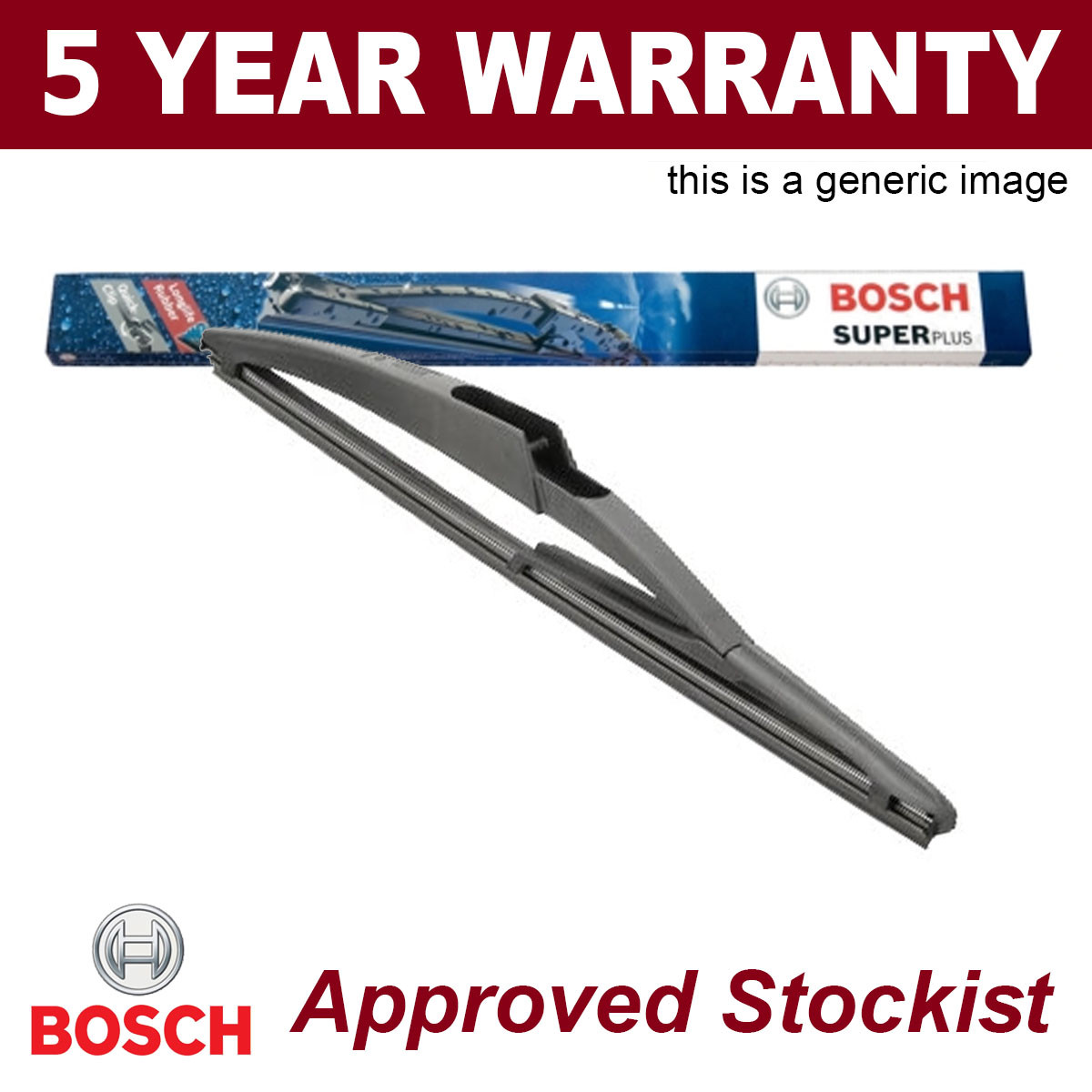 Bosch Plastic Direct Fit Rear Wiper Blade 350mm 14" 3397011433 H354 ...