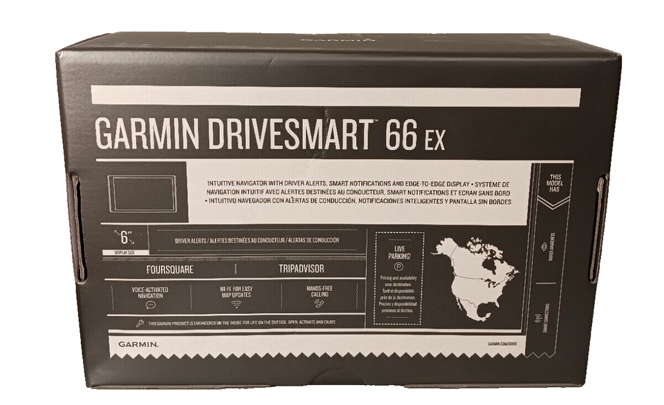 Garmin Drivesmart 66 EX 6 inch GPS Navigator - 010-02469-13. NIB. FREE ...