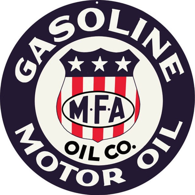 MFA Motor Oil Sign 14 Round | eBay