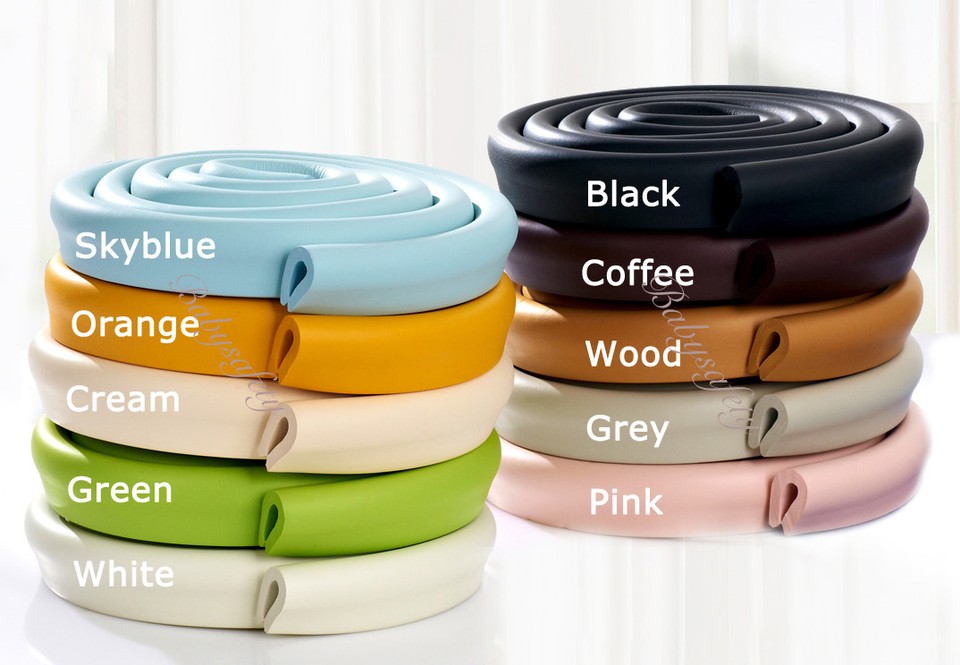 U shape Glass Coffee table/End table Edge Guard Cushion foam Protector ...