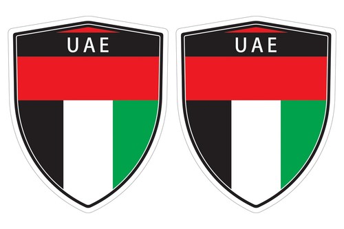 UAE United Arab Emirates Flag window car shield vinyl decal bumper ...