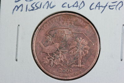 2000-P South Carolina State Quarter Missing Clad Layer Error 4.61 Grams ...