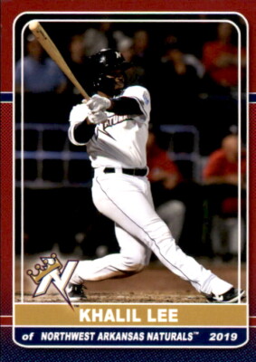 2019 Northwest Arkansas Naturals #16 Khalil Lee Newark Delaware DE ...