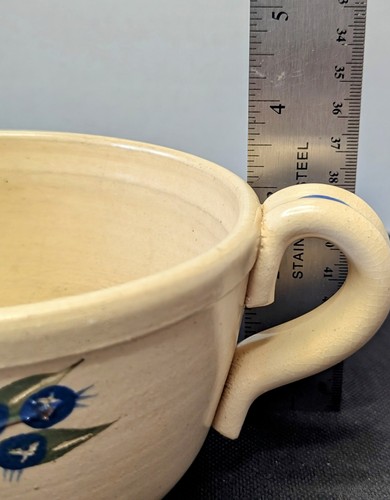 Olde Cape Cod Stoneware Mixing/Sauce Bowl W/ Handle & Spout Blueberry ...