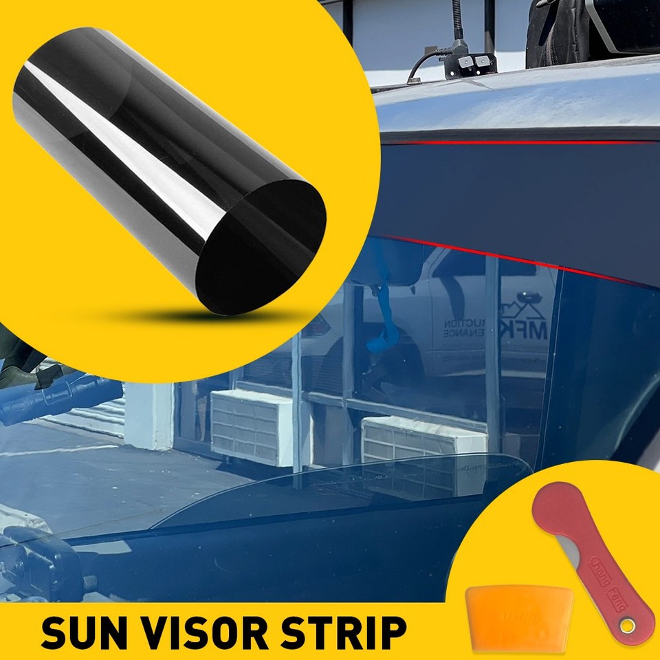 60"x8'' inch Car Window Tint Windshield Sun Visor Vinyl Body Decal ...