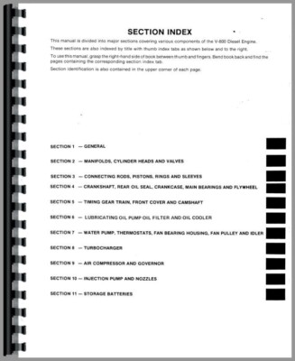 Service Manual International Harvester V800 Diesel Engine | eBay