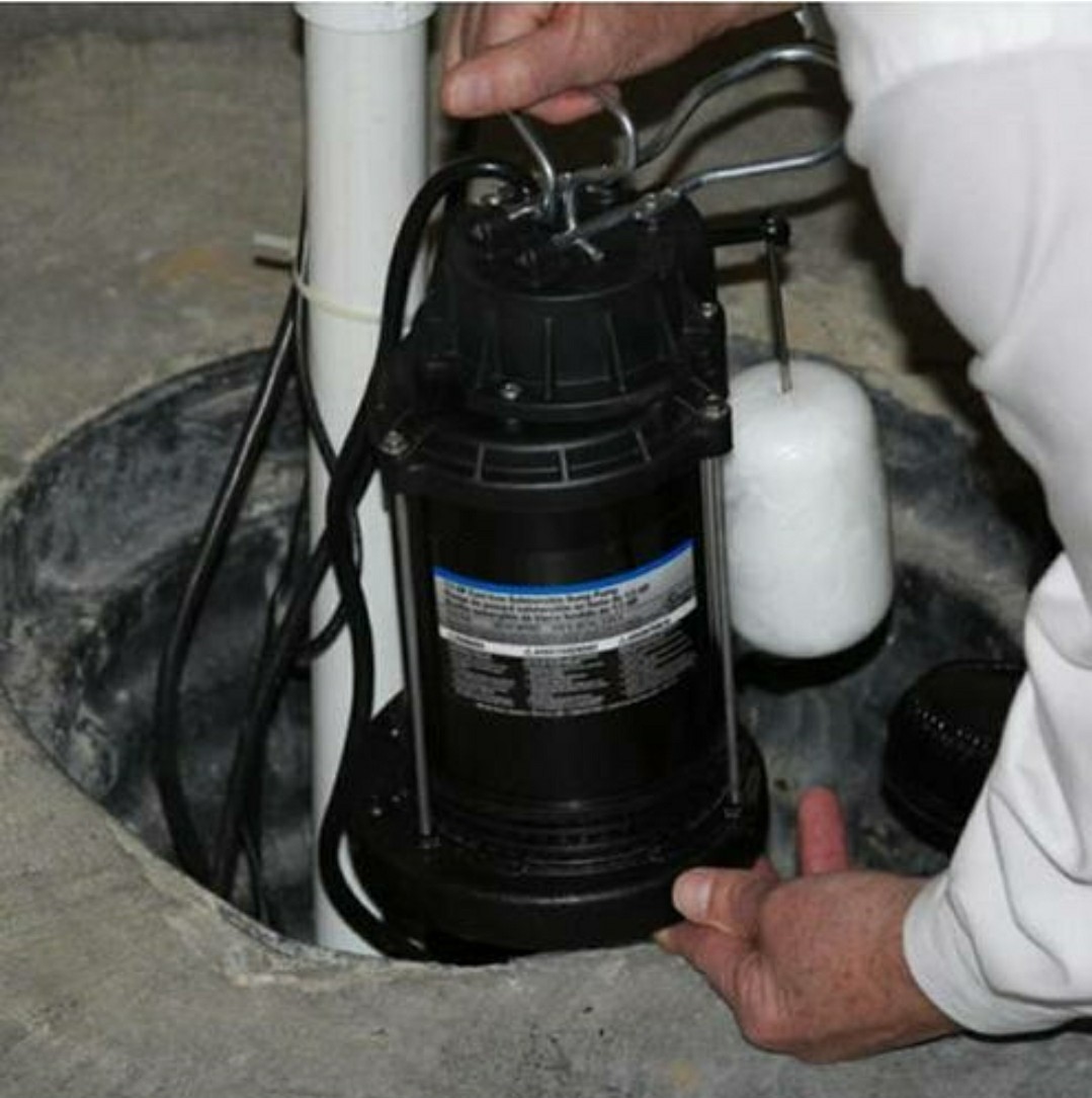 1/3 HP 4600 GPH Cast Iron Submersible Sump Pump Heavy Duty Narrow ...