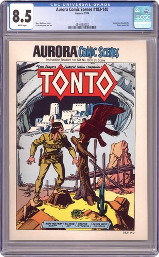 AURORA COMIC SCENES TONTO Model #183 CGC Graded 8.5 GIL KANE Cover HTF SLABBED | eBay