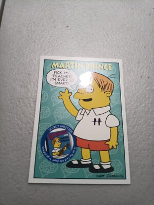1994 Skybox Bongo The Simpsons Character Trading Card #S23 Martin ...
