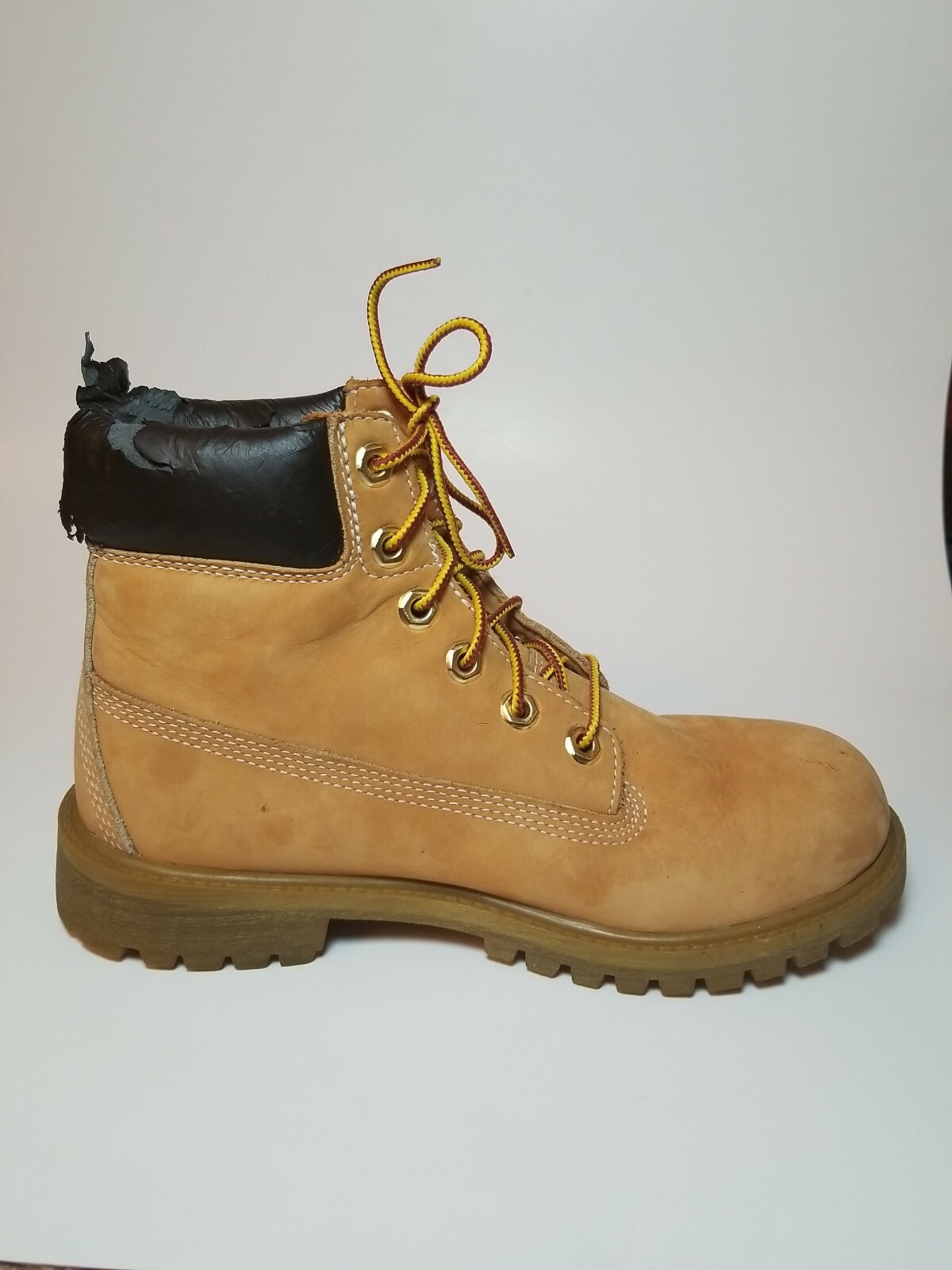 Timberland 12909 Junior's 6" Premium Waterproof Boots Wheat Nubuck Boys ...