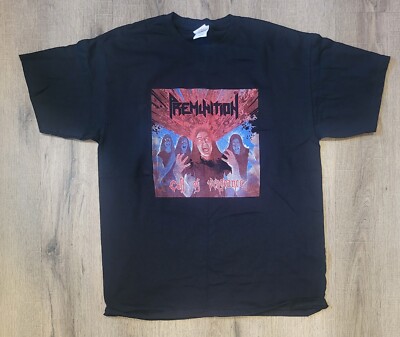 PREMUNITION band T Shirt Large Thrash Metal RARE Warbringer, Exmortus ...