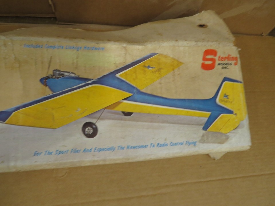 Sterling Models Fledgling Vintage 56” RC Airplane Kit Open Box PARTS ...