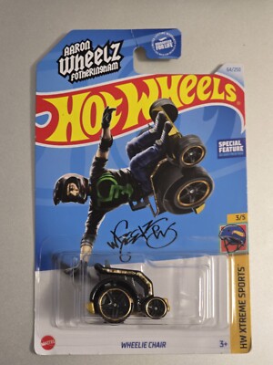 Hot Wheels 2019 Silver Wheelie Chair Aaron Wheels Fotheringham 65/250 ...