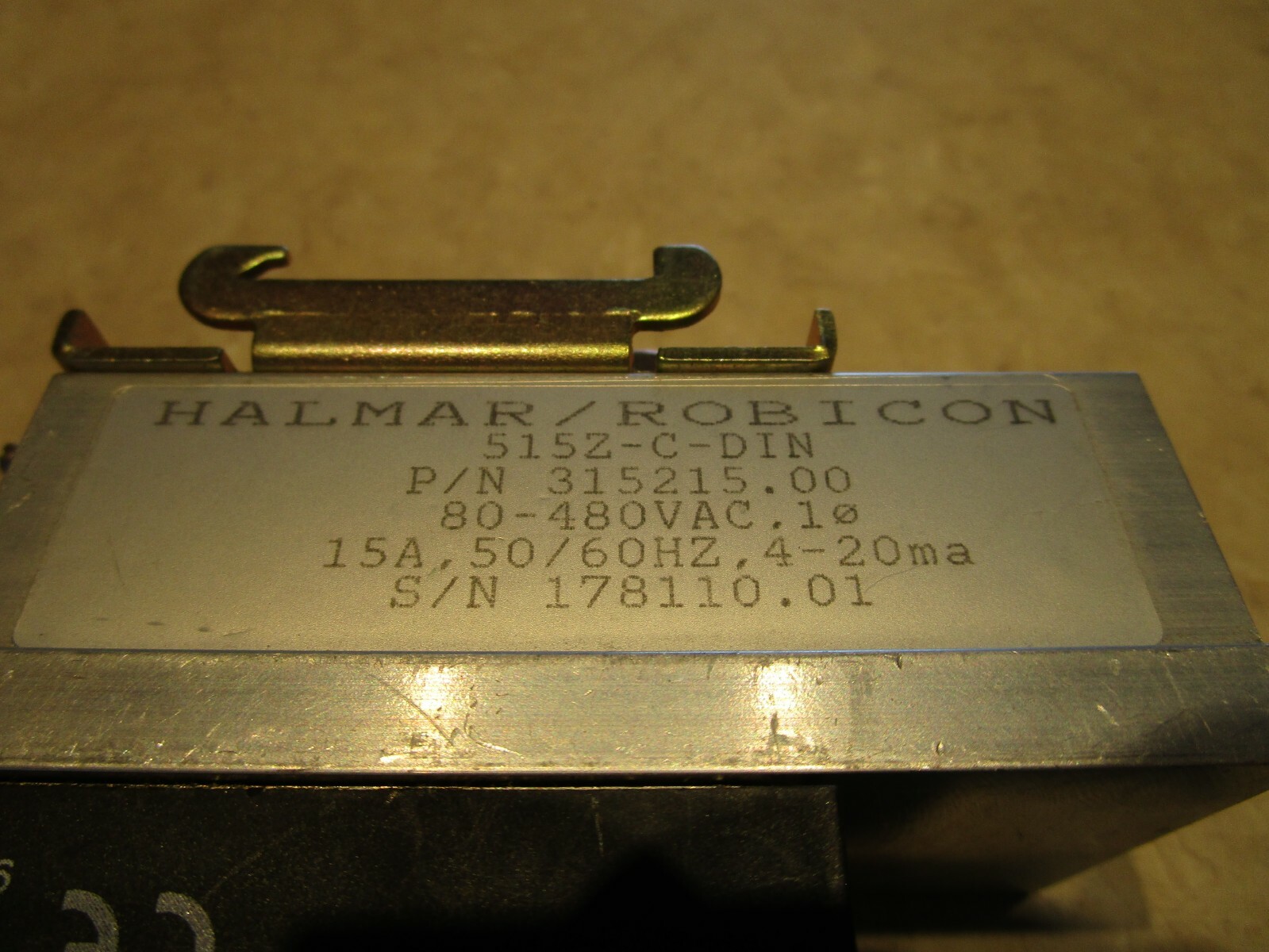 Halmar Robicon 515Z-C-DIN Heat Resistor Power Controller, 80/480 VAC ...