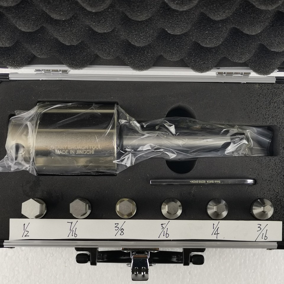 One Square Hole Broach Cutter and KC-CX16P3 Rotary tool with Morse 3 ...