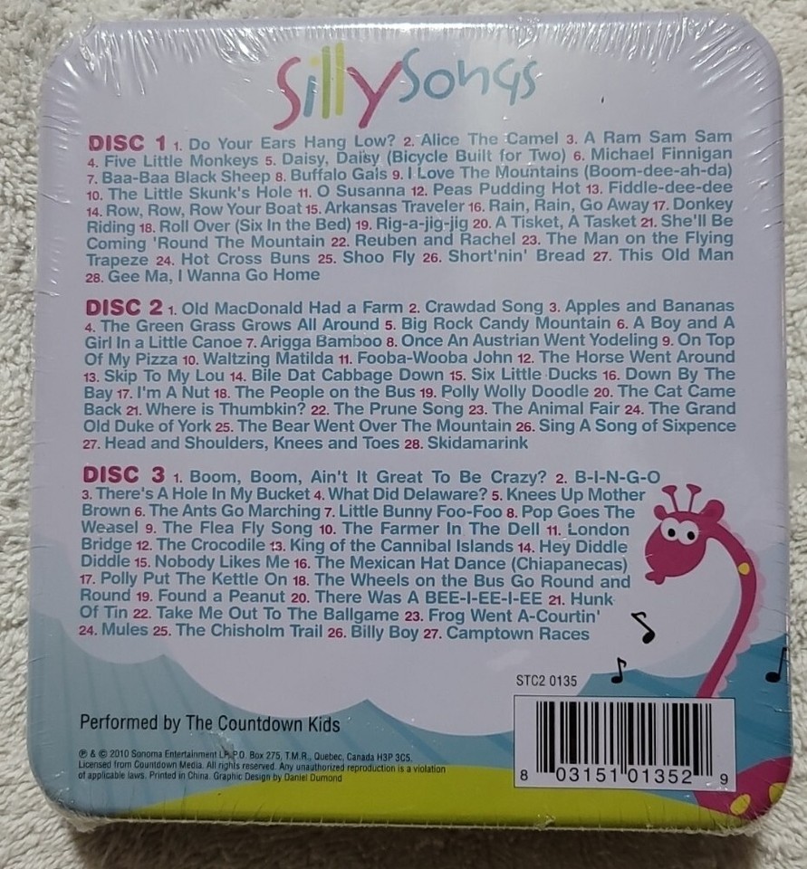 Silly Songs [Box] by Various Artists (CD, Sep-2010, 3 Discs, Sonoma ...