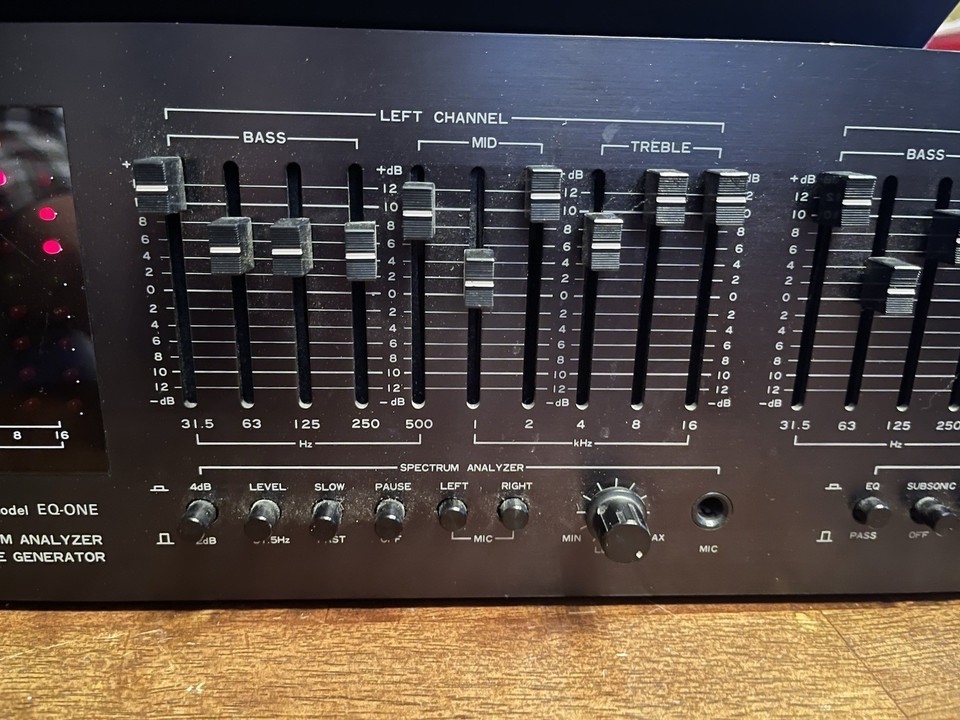 AudioSource EQ ONE Equalizer Spectrum Analyzer Pink Noise | eBay