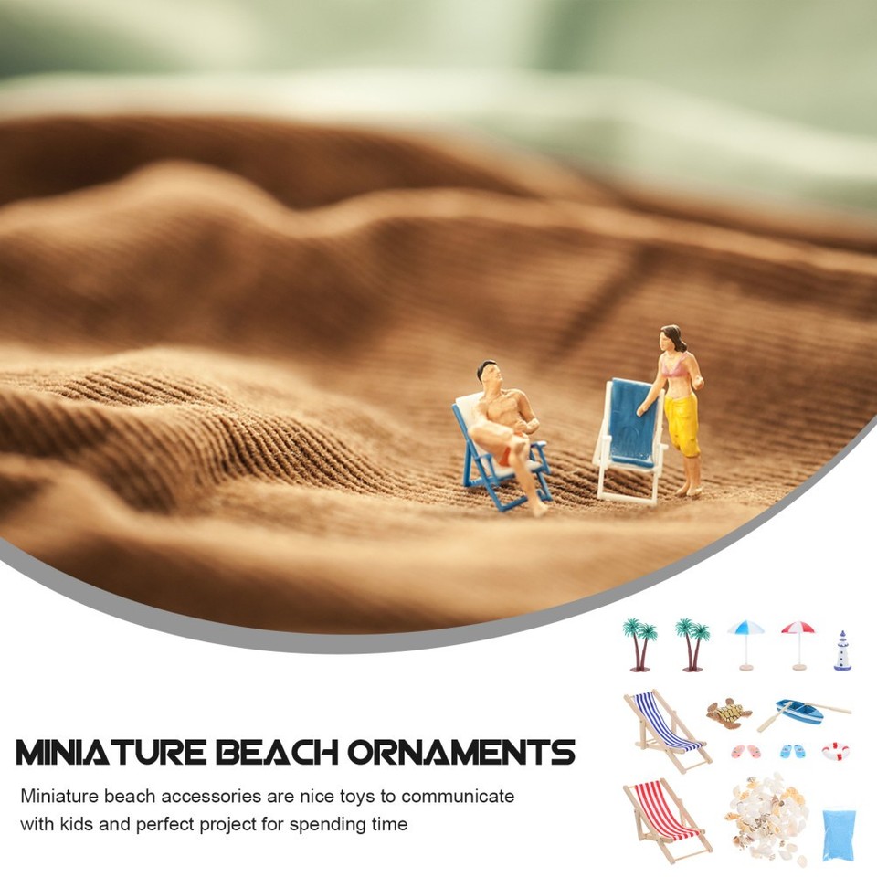 Beach Micro Landscape Miniature Decorations Style Dollhouse Ornament | eBay