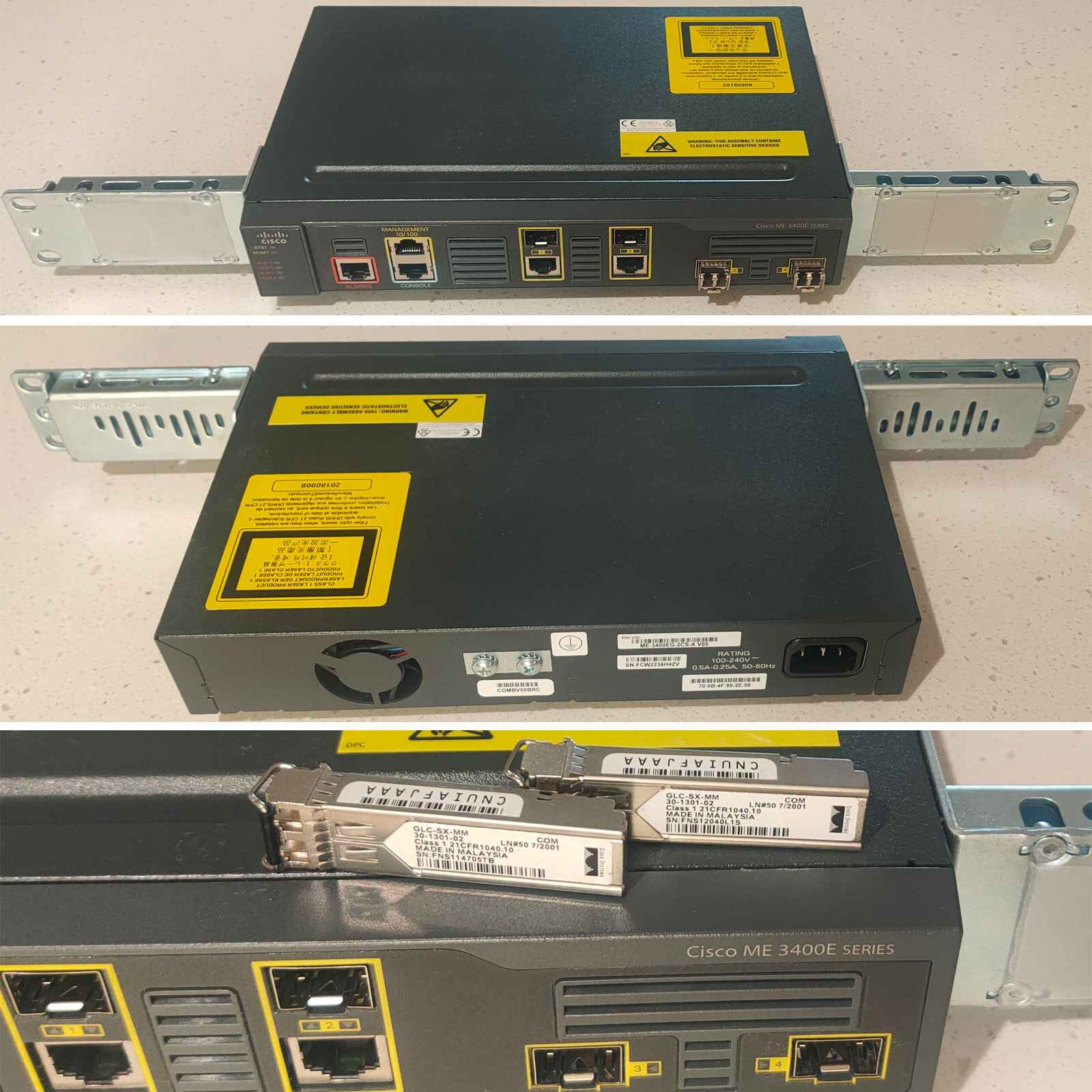 Cisco ME-3400EG-2CS-A managed Gigabit Ethernet access Metro switch ...