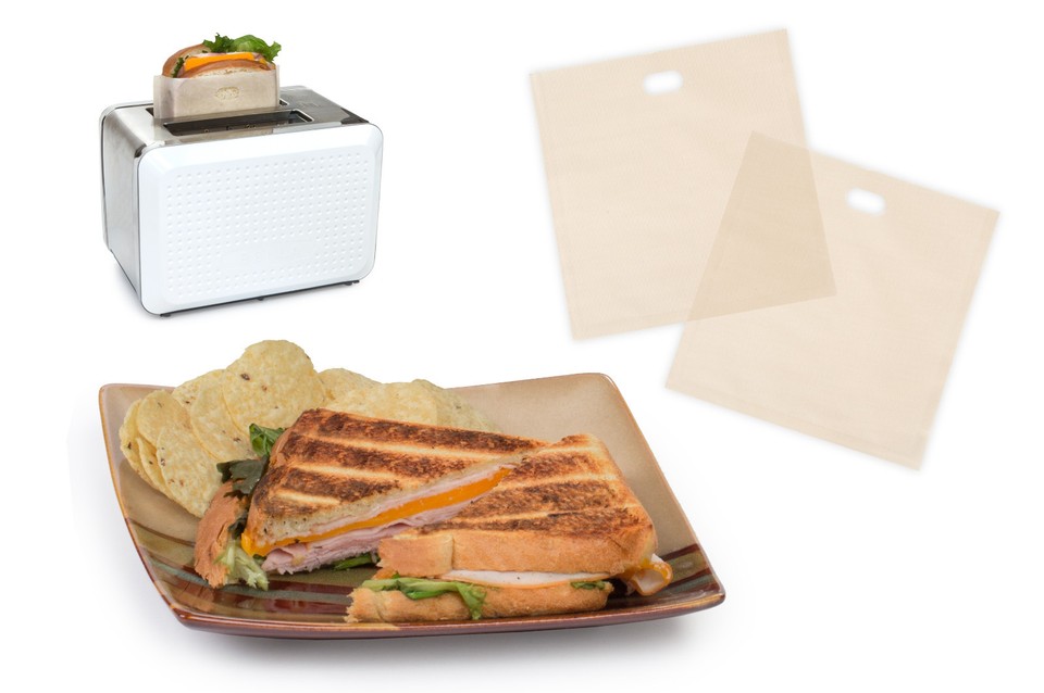 Toast bags Re-Usable up to 100 Times Sandwich Toastie Bag Bread Toaster ...