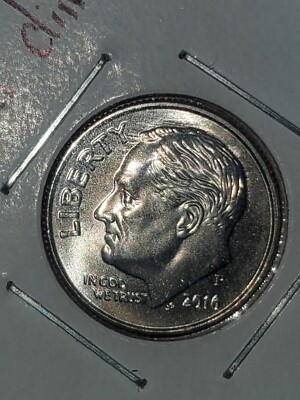 2016-P Roosevelt Dime BU 10 Cent Scalped Dime Error Coin 1 Of 11 Found ...