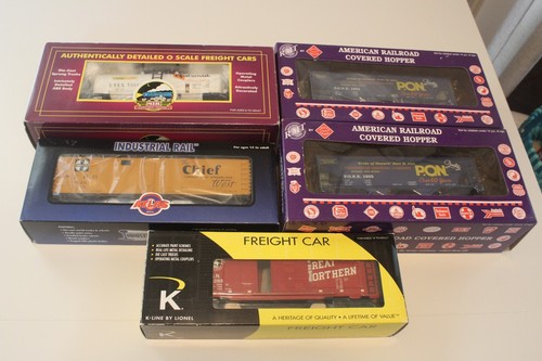O Gauge. 5 car rolling stock. NIB. FREE SHIPPING As Listed and Pictured ...