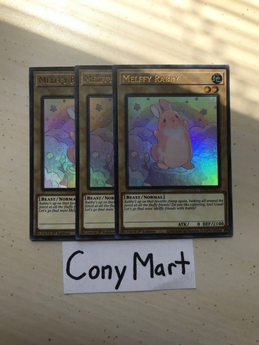 Yu-Gi-Oh! Individual Cards 1st, Nm 3X MELFFY RABBY ULTRA RARE LDS1 ...