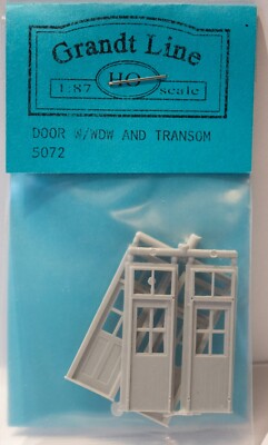 Grandt Line HO #5072 Door -- 4-Pane Window w/Transom | eBay