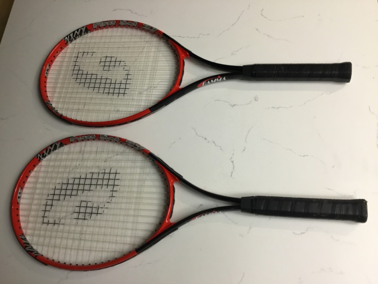 Gamma First set 27 Tennis Racket 27” set of 2 | eBay
