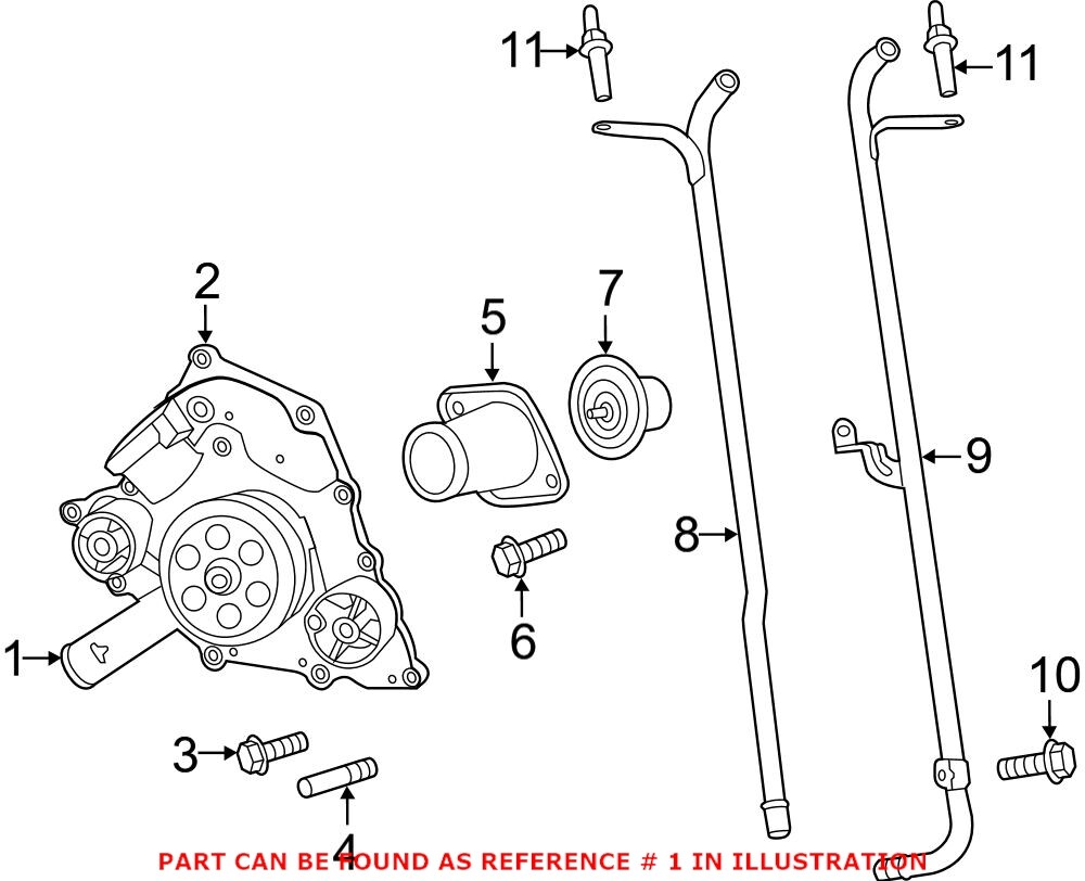 Genuine Mopar Main Engine Water Pump 68165882AD | eBay
