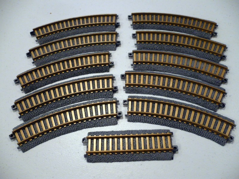 Feldstein Desktop Locomotive Train Set Replacement Track- 10 Curves+1 ...