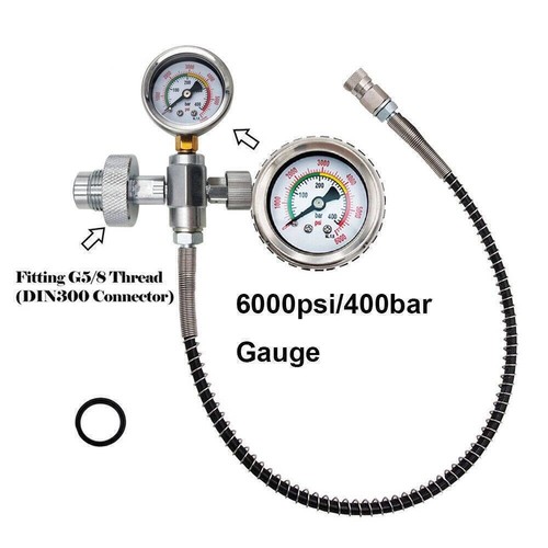 PCP SCBA Fill Station Refill Charging 232/300Bar Adapter Air Rifle ...