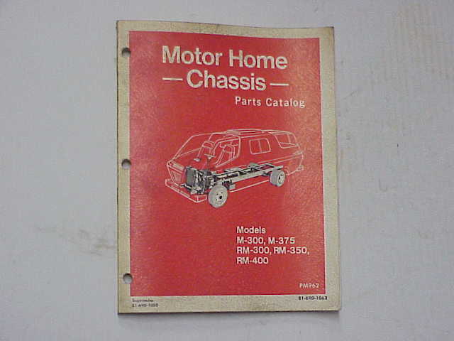 1969 1970 1971 1972 1973 1974 1975 Dodge Motorhome NOS MoPar PARTS BOOK ...