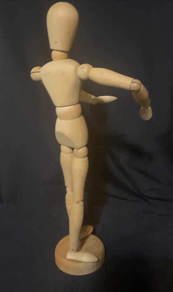 Wooden Posable Mannequin Model Art Artist Reference Figure Model 12" | eBay