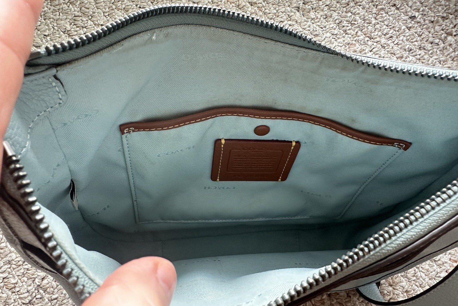 COACH • Leather Chaise Crossbody / Sling / Hand Bag - Gem