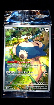 Snorlax SVP051 Black Star Pokemon TCG Scarlet & Violet #51 Sealed NM ...