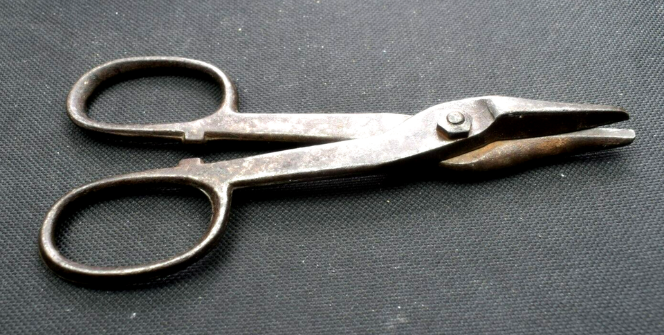 Vintage WISS V-13 USA Made Drop Forged Solid Steel Tin Snips 7" Long ...