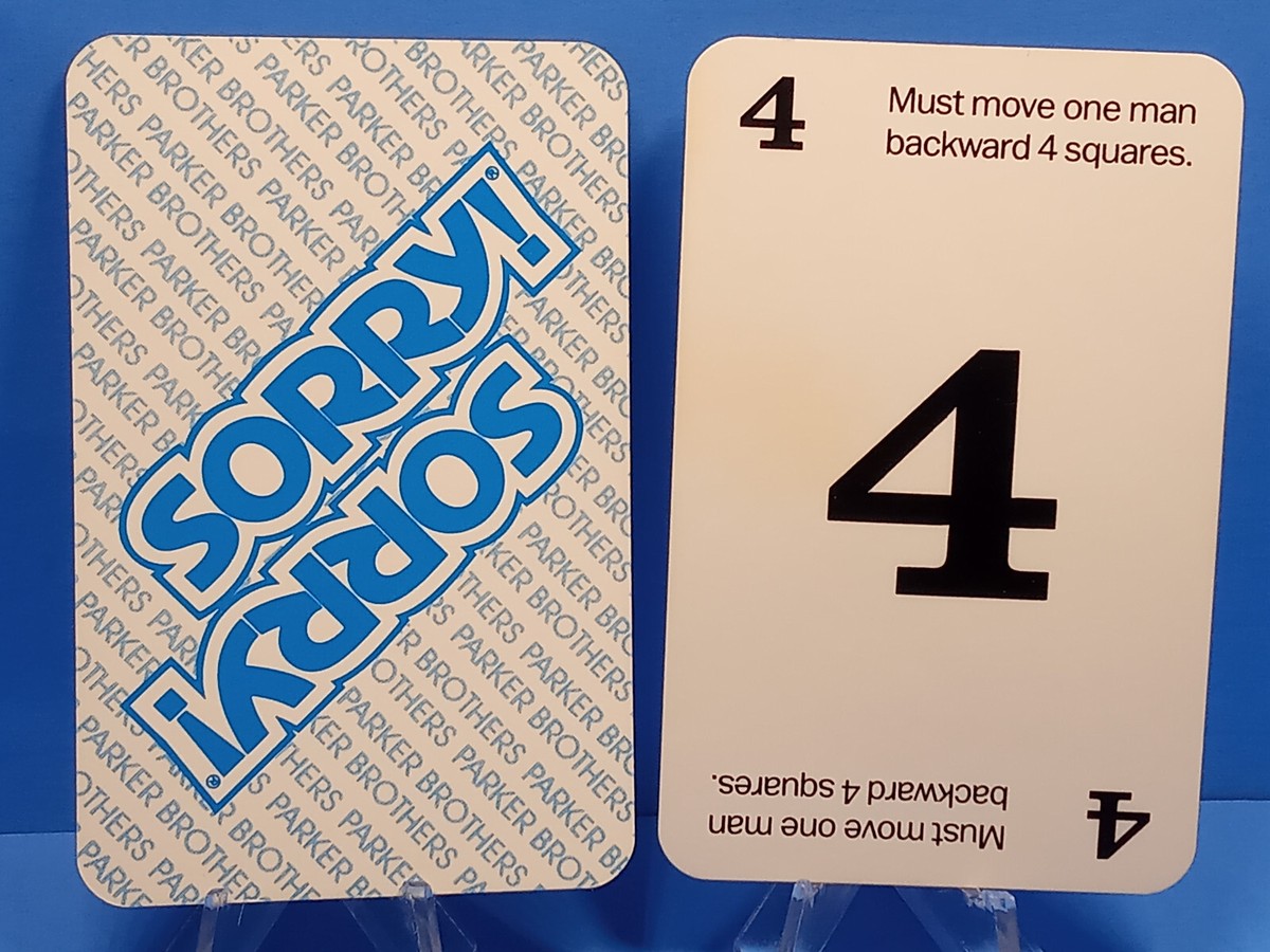 Sorry Board Game Card Template